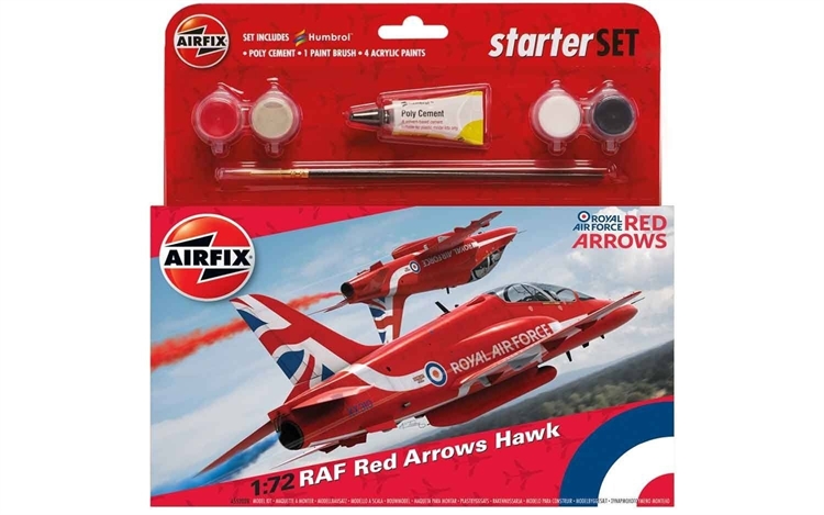 Airfix RAF Red Arrows Hawk Medium Starter Set 1:72 A55202C