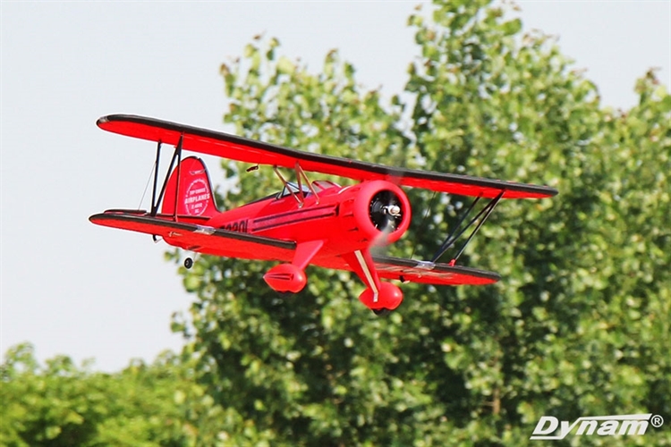Dynam Waco WMF-5C V2 Red Bi-Plane 1270mm - READY TO FLY