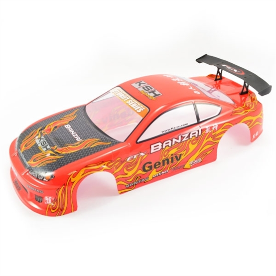 FTX BANZAI PRE-PAINTED BODY SHELL W/DECALS & WING