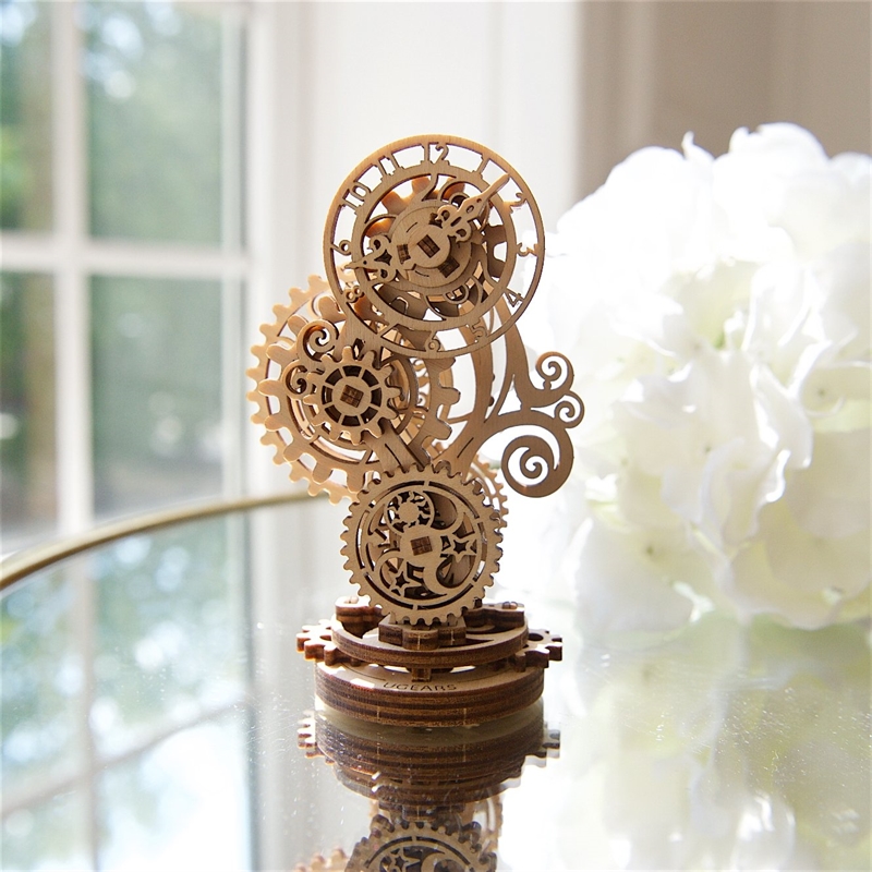 UGears Steampunk Clock Wooden Mechanical Model Kit