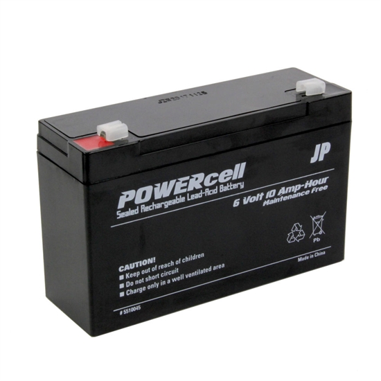6V 10Ah Powercell Gel Battery
