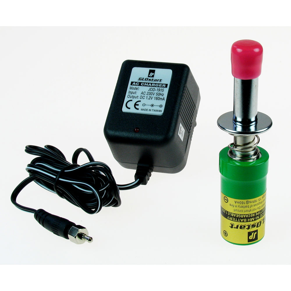 JP Glo-Start Clip (S) 2400mAh NiMH + Charger (2Pin)